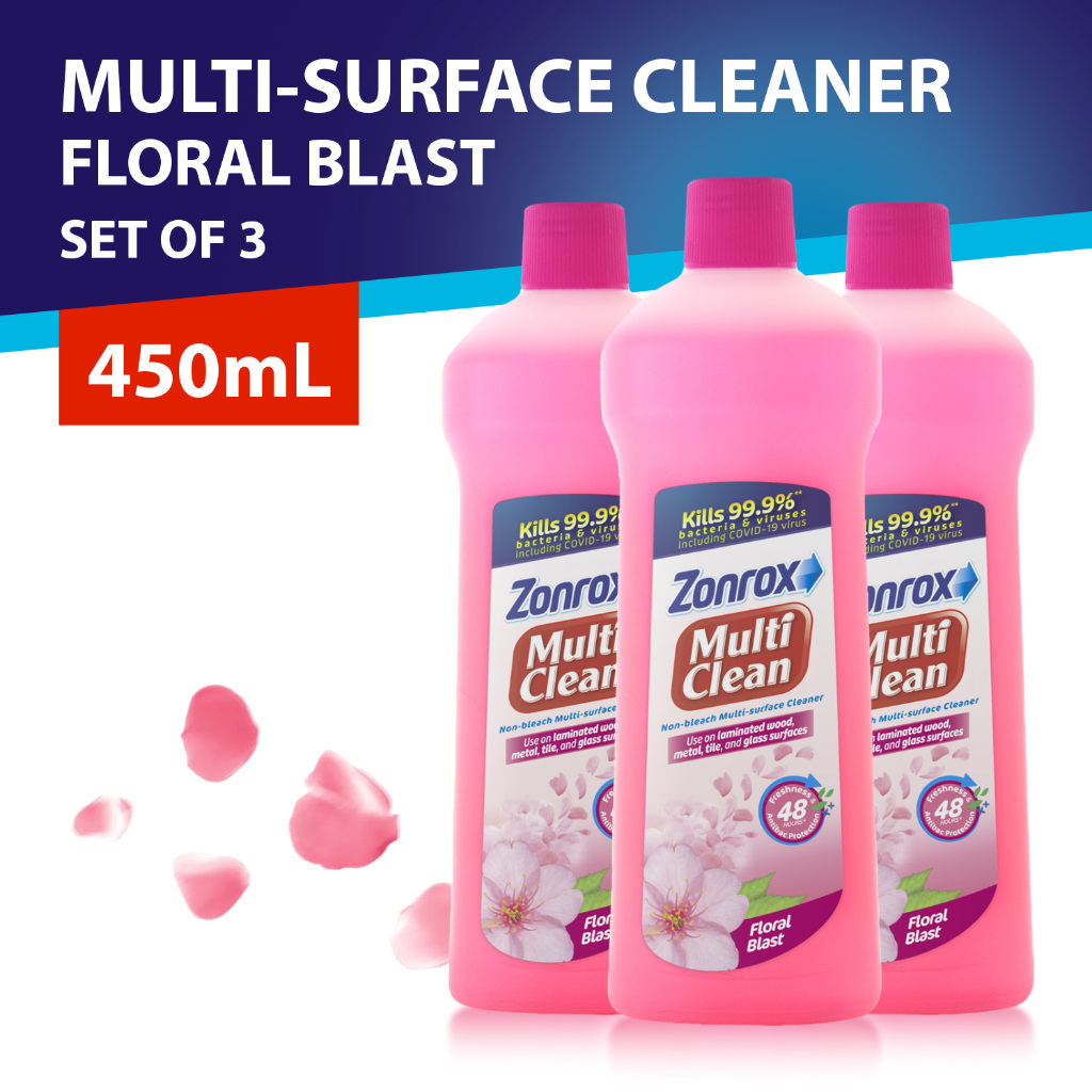 Zonrox Multi Clean Floral Blast (450 mL) x3 | Shopee Philippines