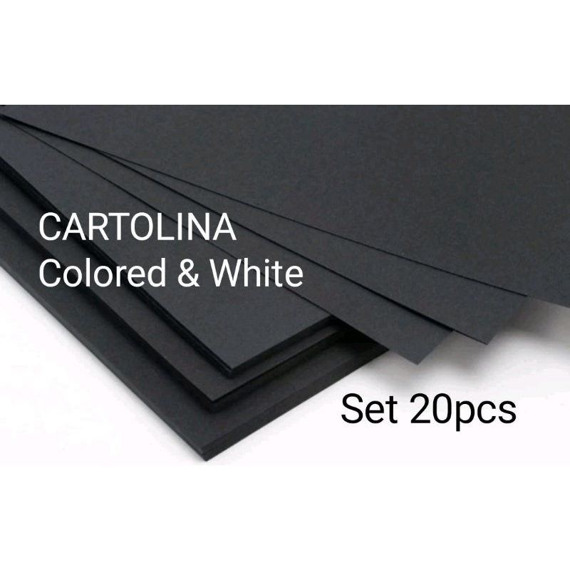 Cartolina, Colored & White 20pcs & 10pcs per Roll | Shopee Philippines