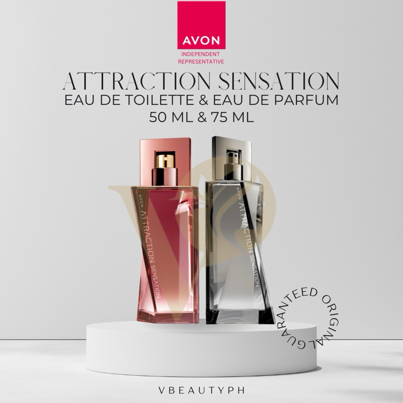 AVON Attraction Sensation Eau de Toilette for HIM and Eau de Parfum for ...