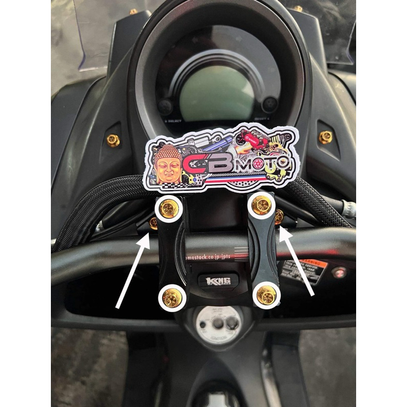 HENG HEAD POST BOLT / HANDLE BAR BOLT FOR NMAX V1, V2 & V3 CNC TITANIUM ...