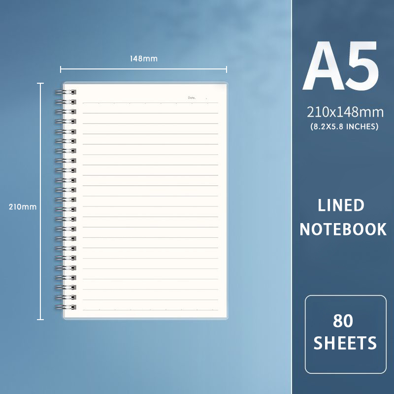 GOODAY A5/B5/A6 80 Sheets Notebook Spiral Journal Writing Notebooks For ...
