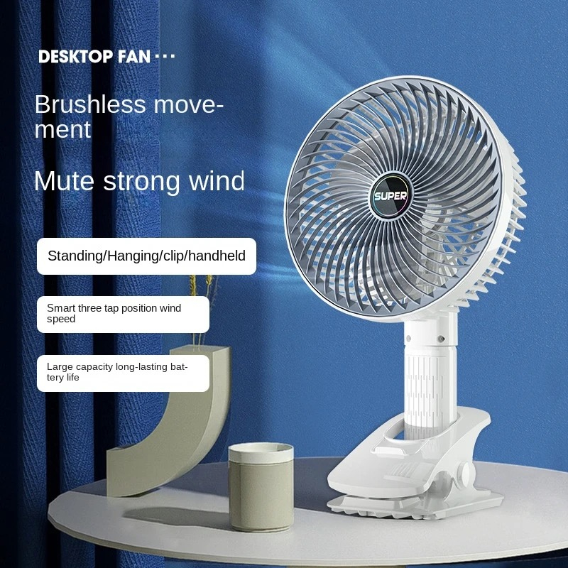 360° Office Rotating Fan Portable Mini Fan Foldable Silent Fan Small ...