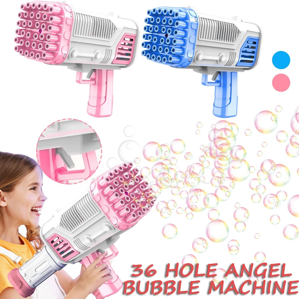 FELICE NEW 36 Hole Gatling Bubble Machine For Children Automatic ...