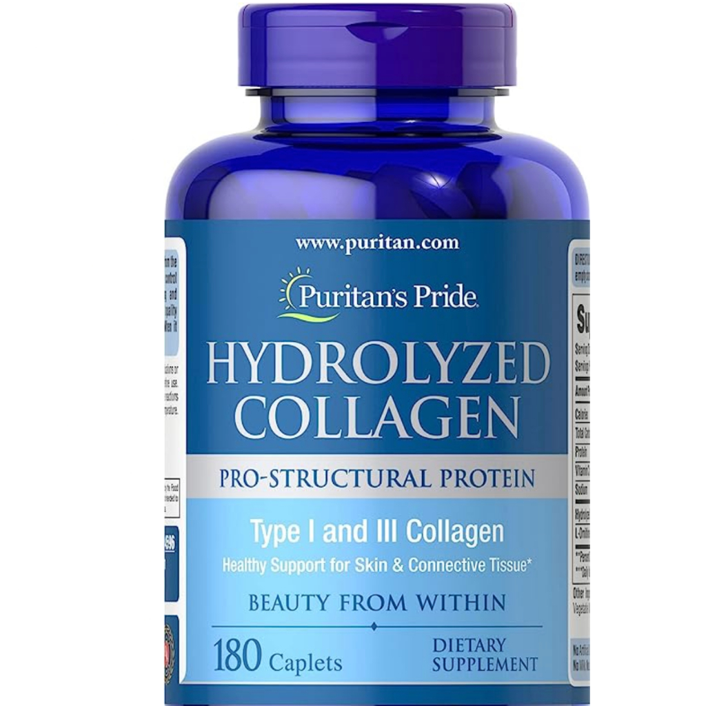 Puritan's Pride Hydrolyzed Collagen 1000 mg180 caplets | Shopee Philippines
