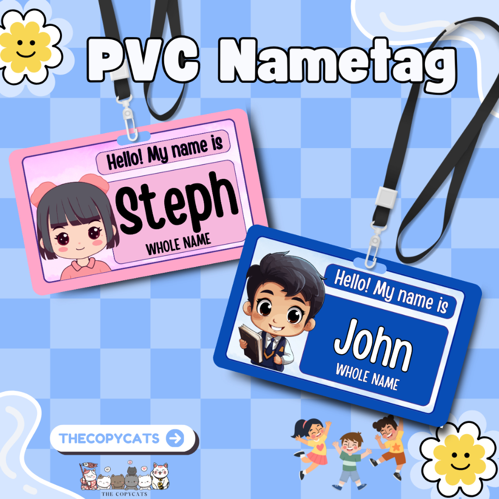 CUSTOMIZED PVC NAME TAG ATM AND BIG SIZE CUTE NAME TAG FOR KIDS BACK TO ...
