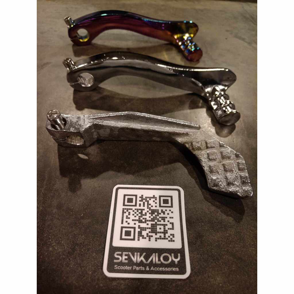 Kick Arm Titanium Chrome Cast Iron Honda Dio Yamaha Mio Jog SYM Kymco ...