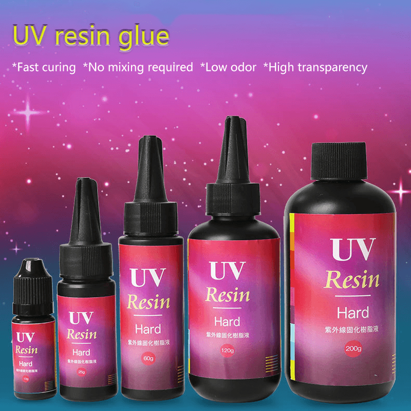 High hardness and low odor UV resin drop glue shadowless glue DIY fast ...