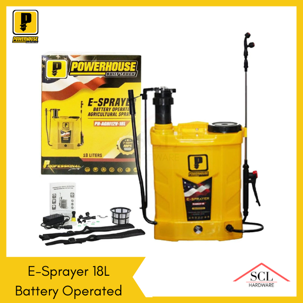 POWERHOUSE 2 IN 1 E-Sprayer Battery Operated Agricultural Sprayer 18L ...