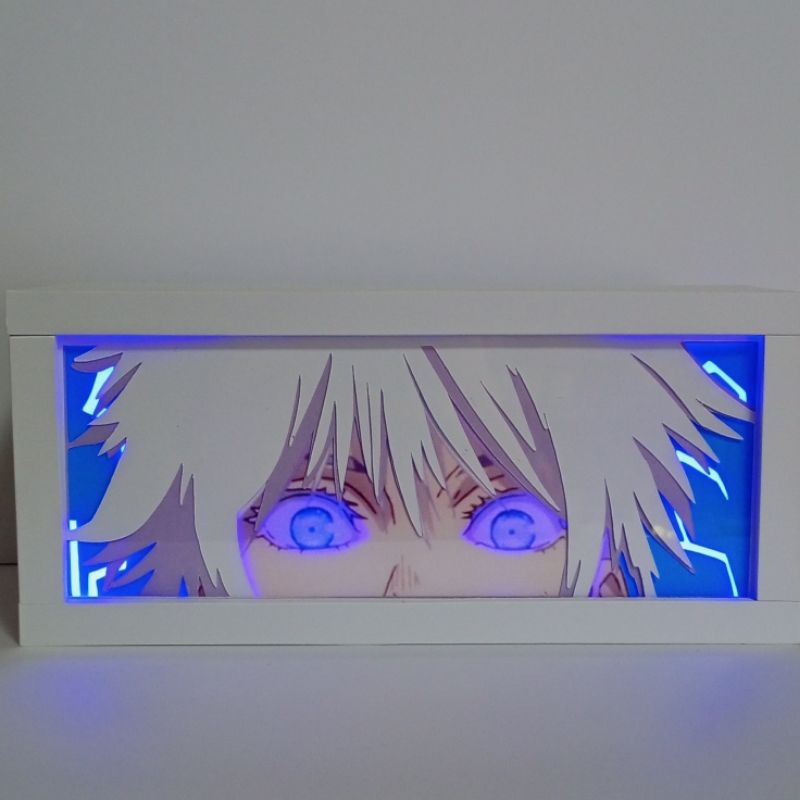 Jujutsu Kaisen Satoru Gojo Anime Light Box Display Gaming Room Set up ...