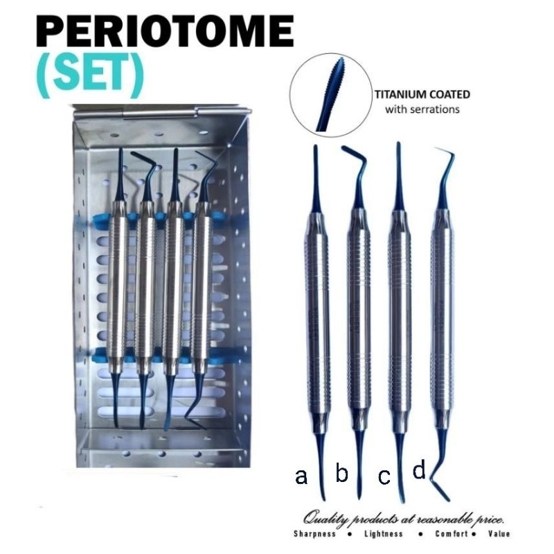 PERIOTOME TITANIUM COATED WITH SERRATIONS per Piece | Shopee Philippines