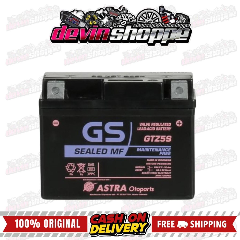 GS Battery GTZ5S XRM / Wave / Mio i 125 / Shogun / Fury / Smash ...