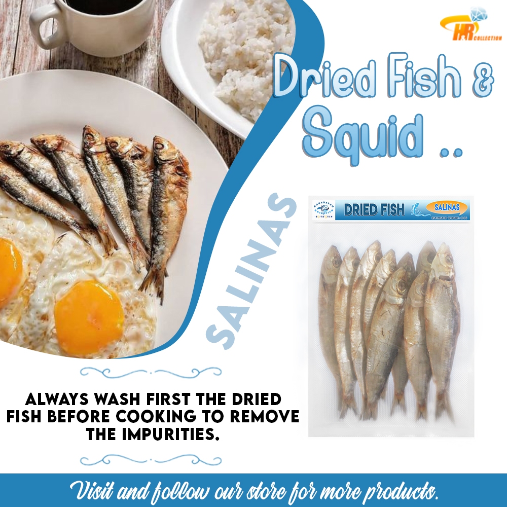 Dried Fish SALINAS Tuyo Salinas Isda ( 100g/200g ) Sun Dried Fish ...