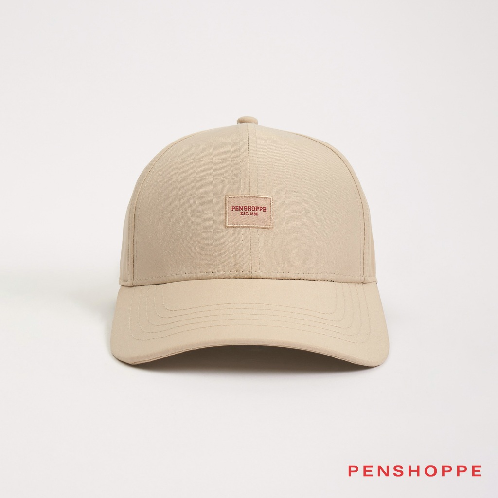 Penshoppe Varsity Cap With Woven Label For Men (Beige) | Shopee Philippines