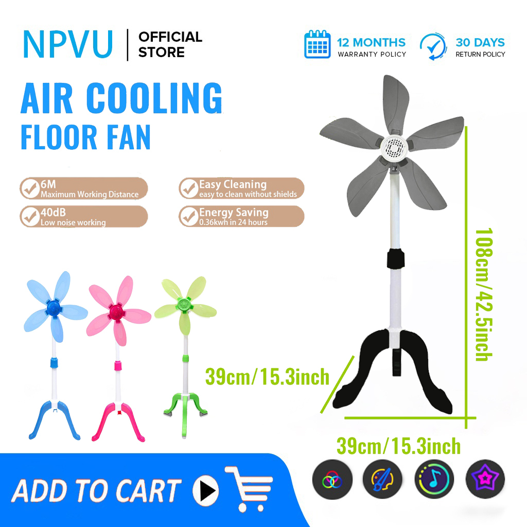 5 Blades Stand Fan Family Electric Stand Fan Sale Home Fan Floor Fan ...