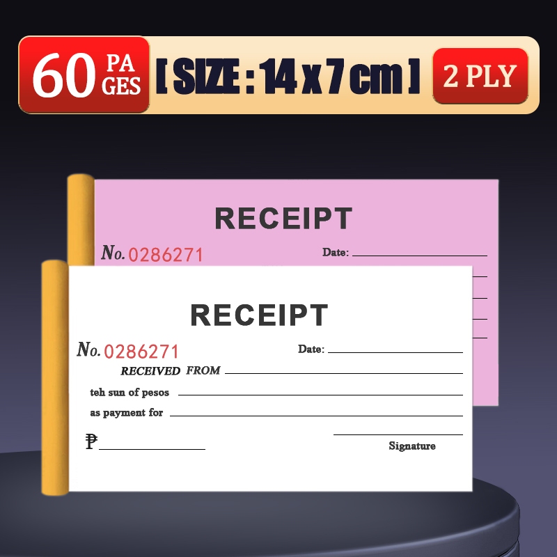 Carbonized Resibo Receipt Wholesale With Carbon Paper Duplicate Receipt ...