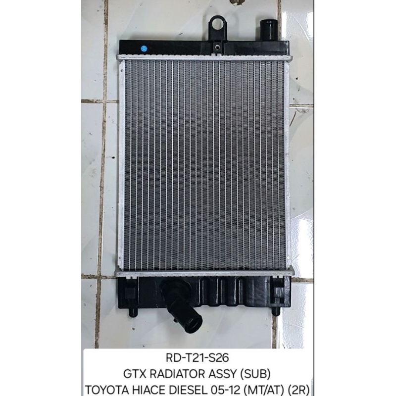Radiator Assembly (SUB) Toyota HIACE Diesel (2005-2012) (Manual ...