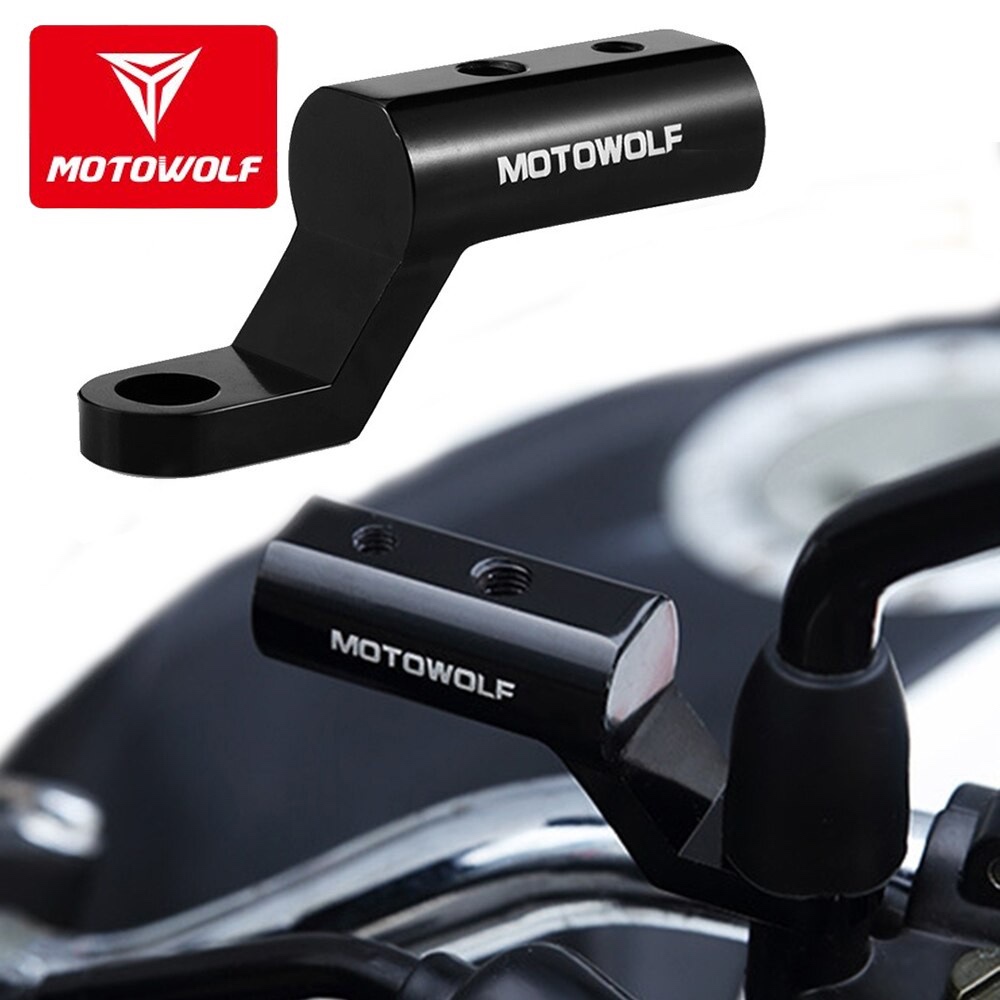 Motorcycle Expansion Rack Rear View Handlebar Mirror Mount Adapter ...