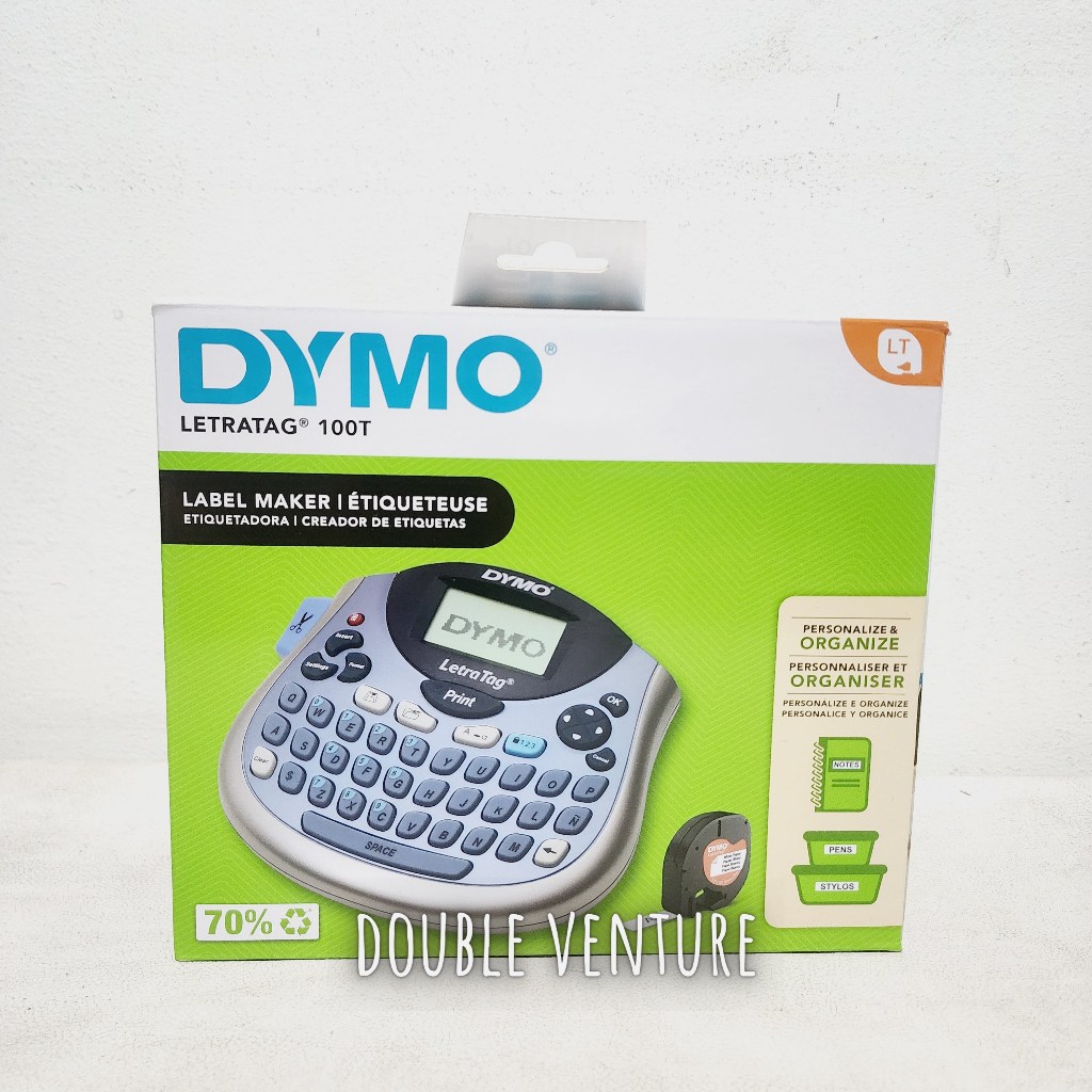 Dymo LetraTag 100T Tabletop Label Maker (Blue or Silver) | Shopee ...