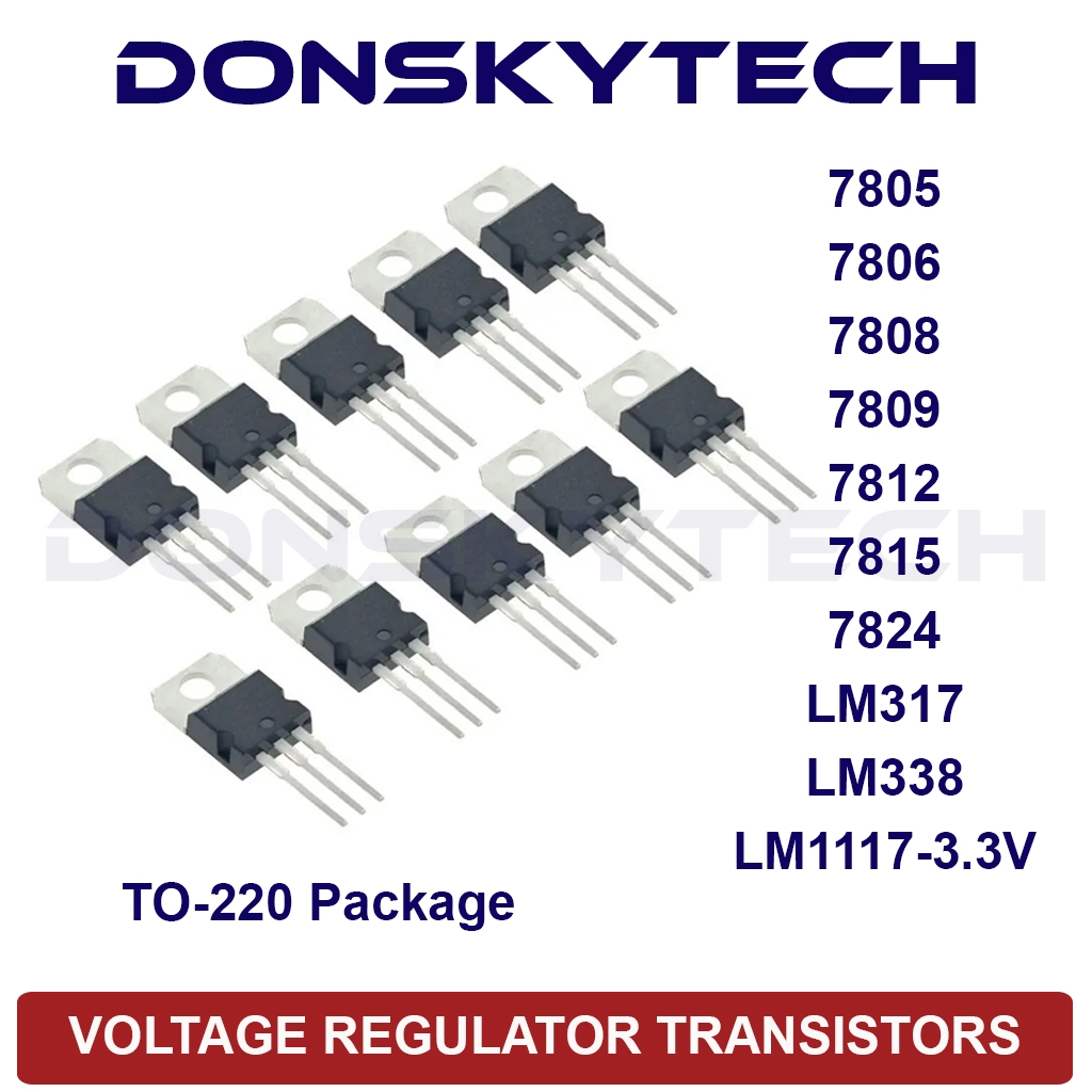 Voltage Regulator Transistor 7805 7905 7806 7808 7809 7812 7912 7815 ...