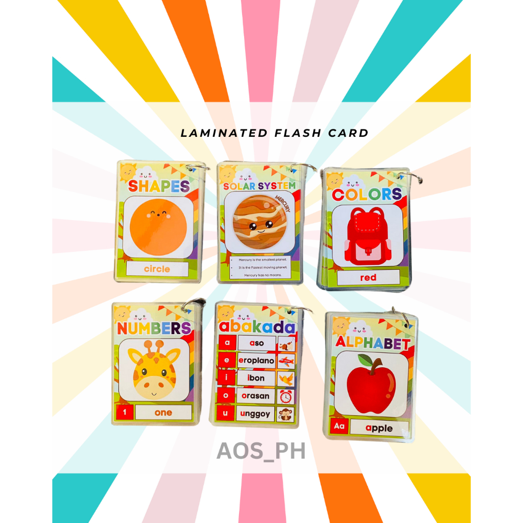 Laminated Flash Cards for Kids | Shopee Philippines