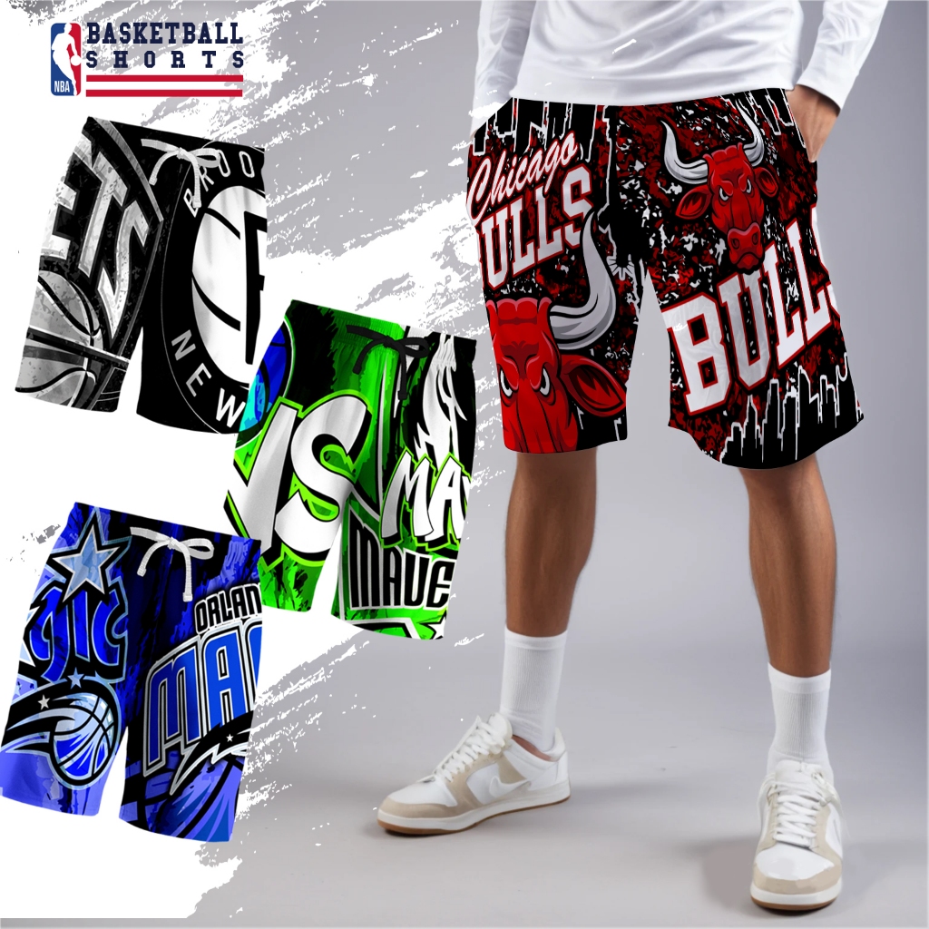 Fullprint Design Basketball Athletic Shorts NBA Team Full Sublimation ...