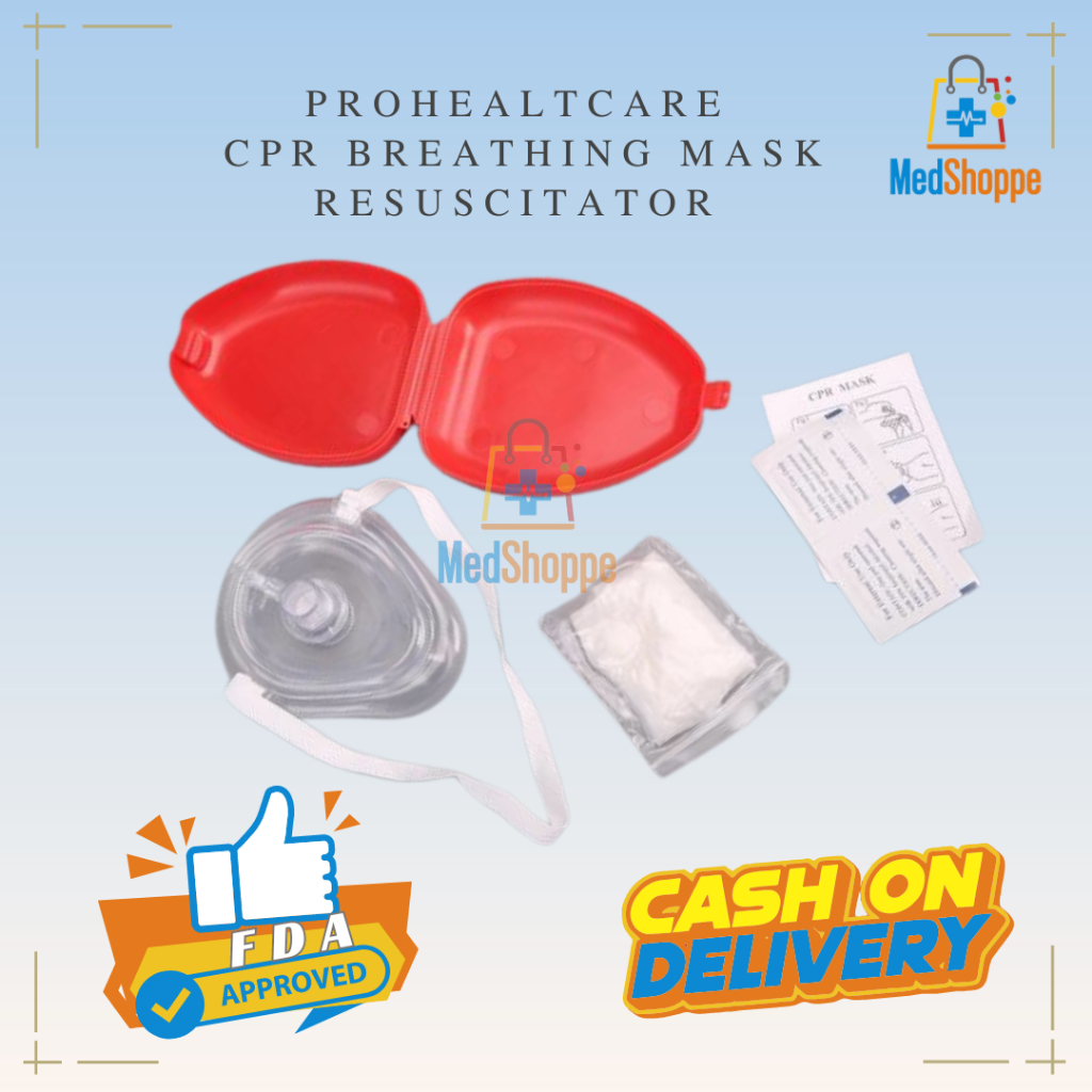 PROHEALTH CPR Breathing Mask Resuscitator | Shopee Philippines