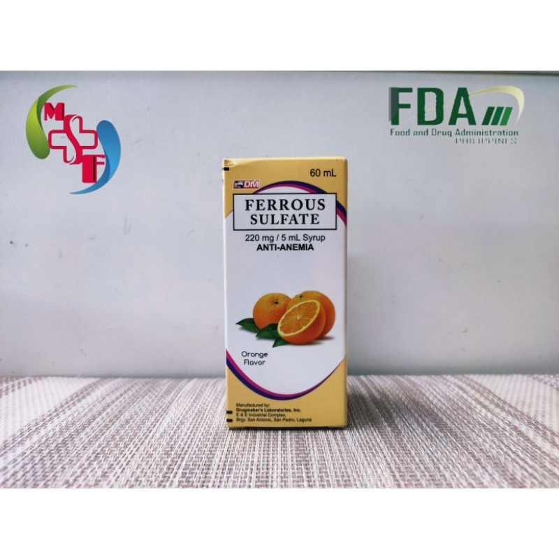 FERROUS SULFATE 220mg/5mL Syrup 60mL | Shopee Philippines
