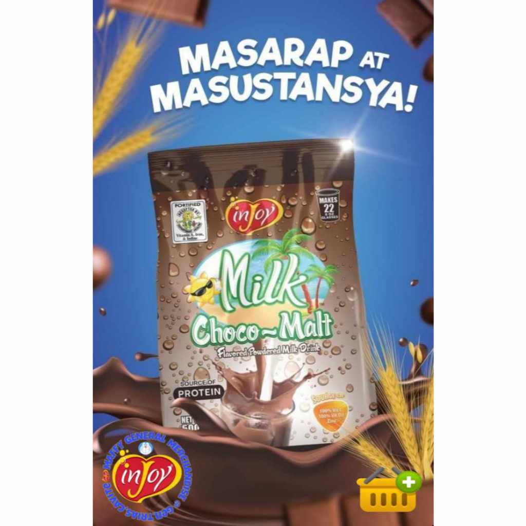 SWEETENED InJoy CHOCO MALT Powdered milk drink 500g+ 100x sweetener ...