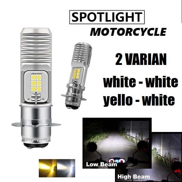 SUZUKI Smash 115 MOTORCYCLE LED HEADLIGHT 12 LED SUPER BRIGHT YELLOW ...