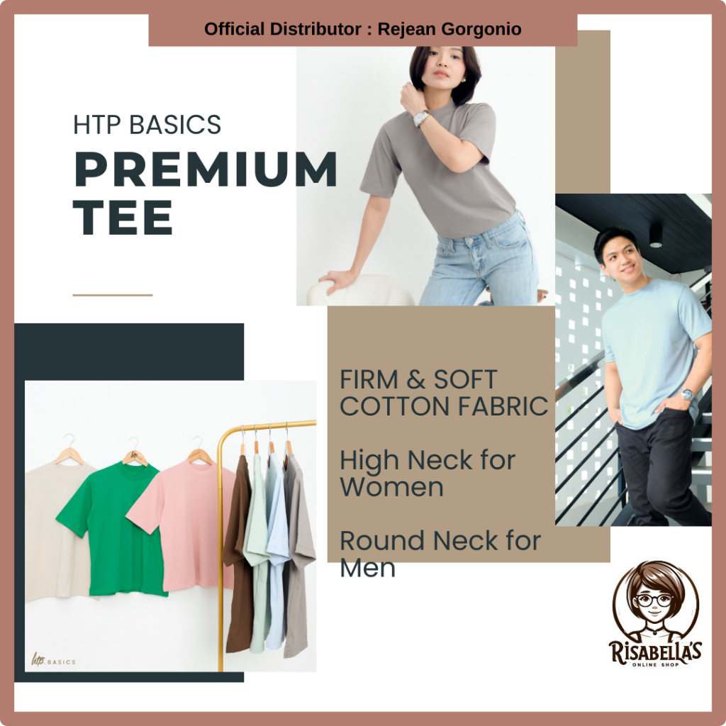HTP Basics Premium Tee in Summer Colors - Firm & Soft Cotton Fabric ...
