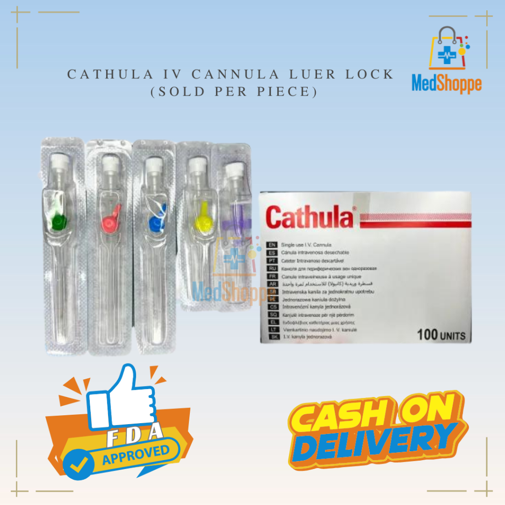 Cathula IV cannula (sold per piece) luer lock | Shopee Philippines