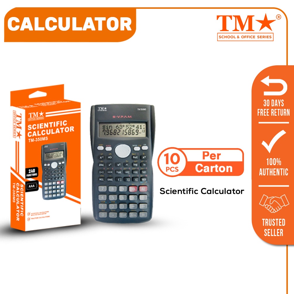 TM 10 pcs Super Scientific Calculator (TM-350MS) | Shopee Philippines