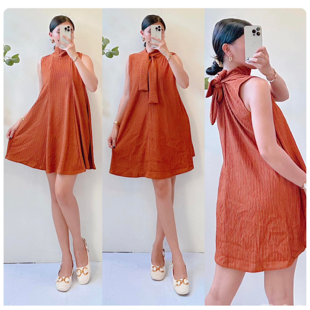 NEFRITY LEAH TWO WAY TURTLE NECK DRESS CLASSY FASHIONABLE SLEEVELESS KOREAN STYLE OOTD DRESS Shopee Philippines
