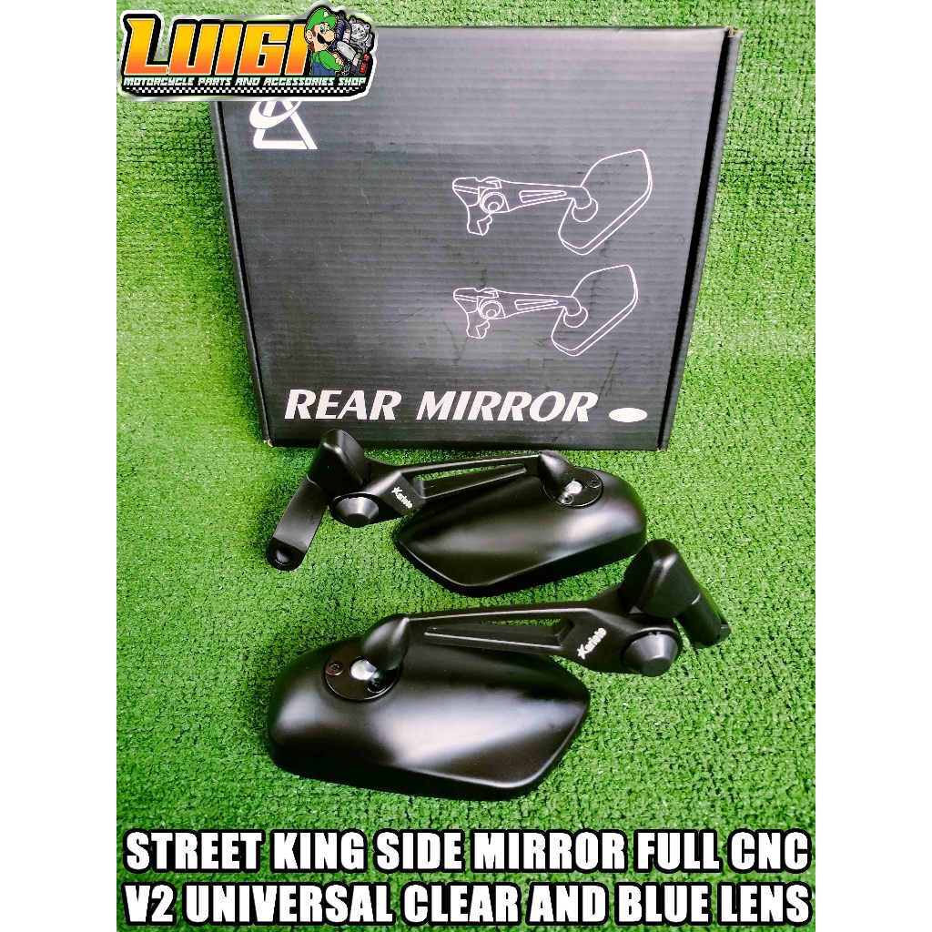 STREET KING SIDE MIRROR FULL CNC VERSION 2 UNIVERSAL ( CLEAR LENS ...