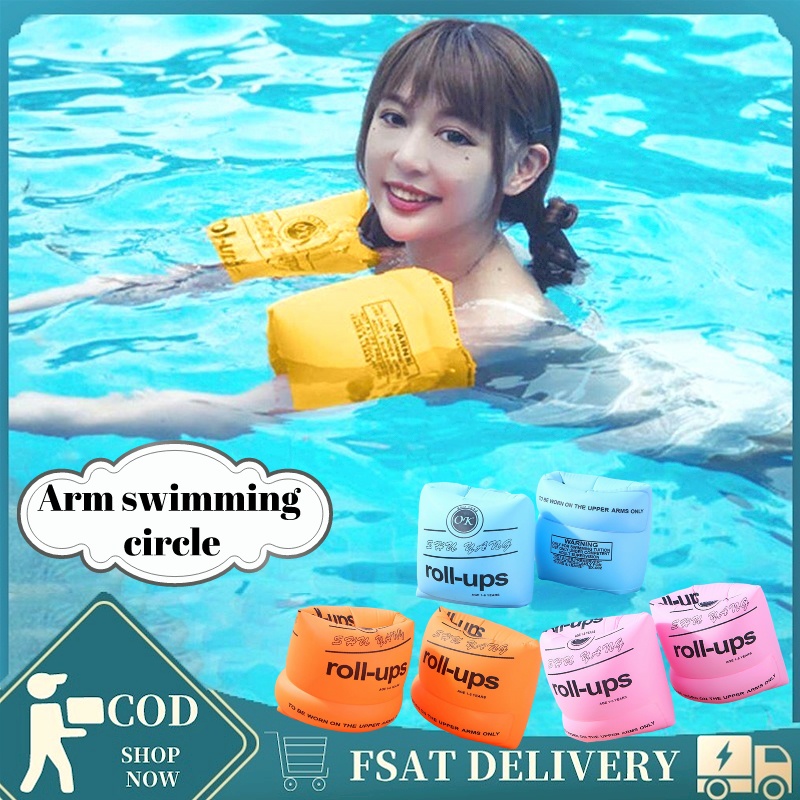 COD Inflatable Swimming Arm Float Rings For Adults and Children ...