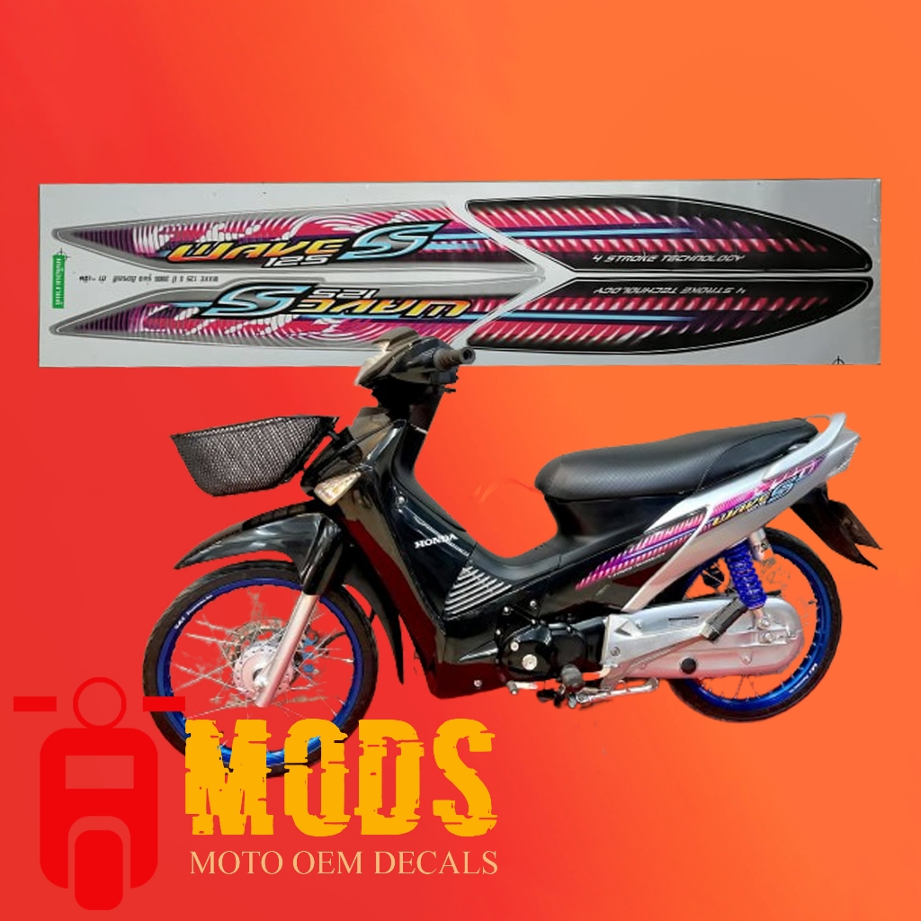 HONDA WAVE 125s 2004 ORIGINAL THAILAND MADE Stock Decal/Sticker ...