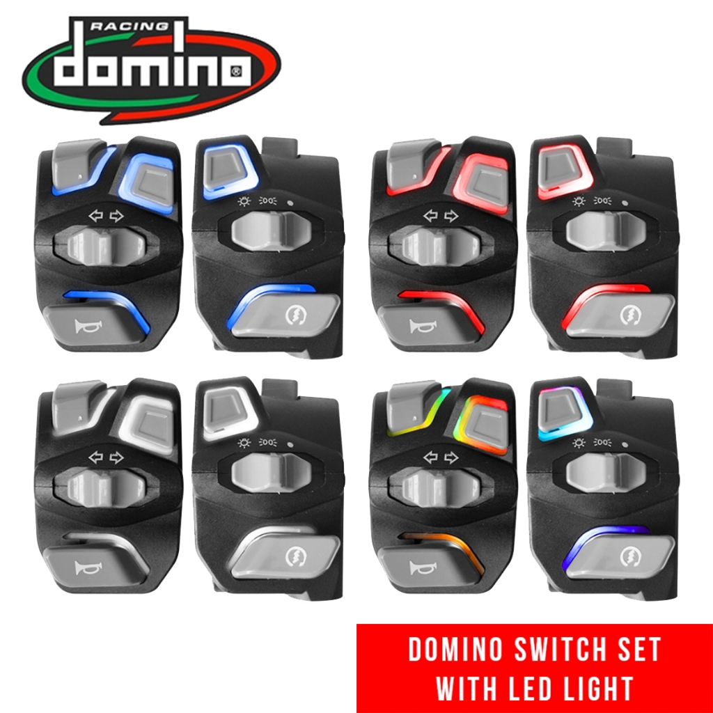 DOMINO SWITCH(set)Whit Lighting Waterproof Horn/ High&Low/PASSING LIGHT ...