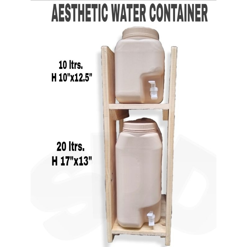 Water Gallon Rack 2 Layer Fine Wood | Shopee Philippines