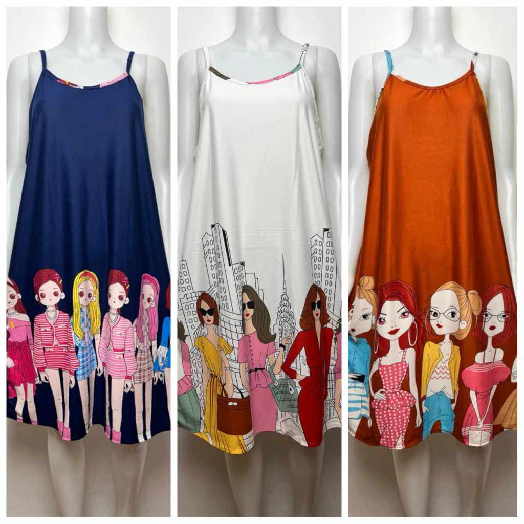 Spag Dress/Pambahay DUSTER dress sleeveless fit small to XL | Shopee ...