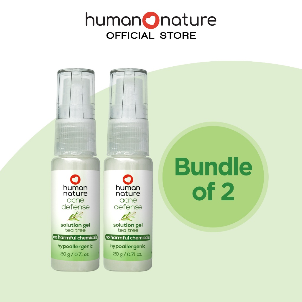 Human Nature Acne Defense Solution Gel 20g BUNDLE OF 2 | Shopee Philippines