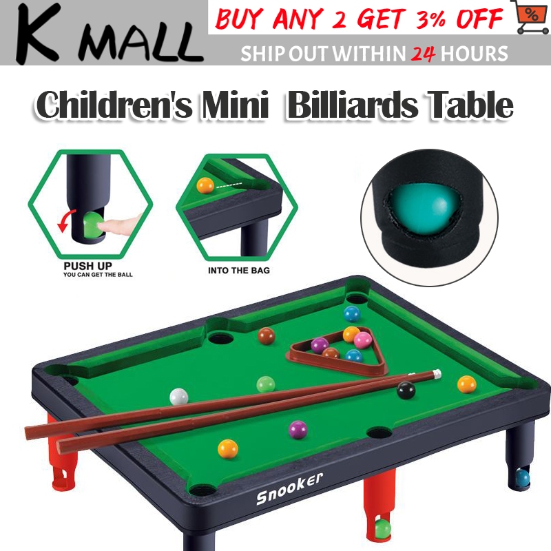 【PH Local】Mini Tabletop Pool Table Tabletop Simulation Billiards ...