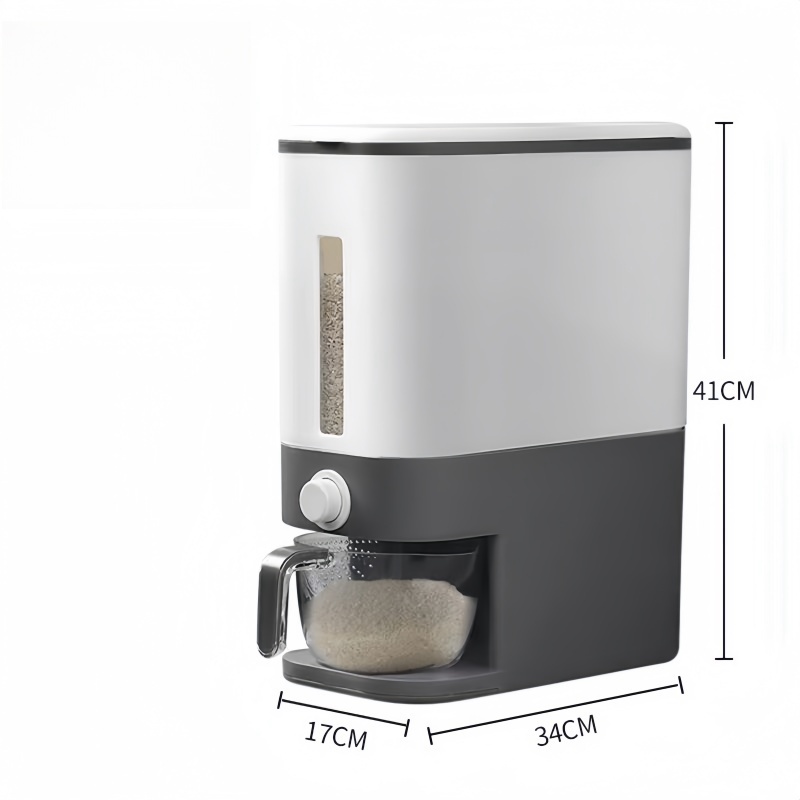 High Quality Rice Storage Box Kitchen Container 10KG Rice Dispenser ...