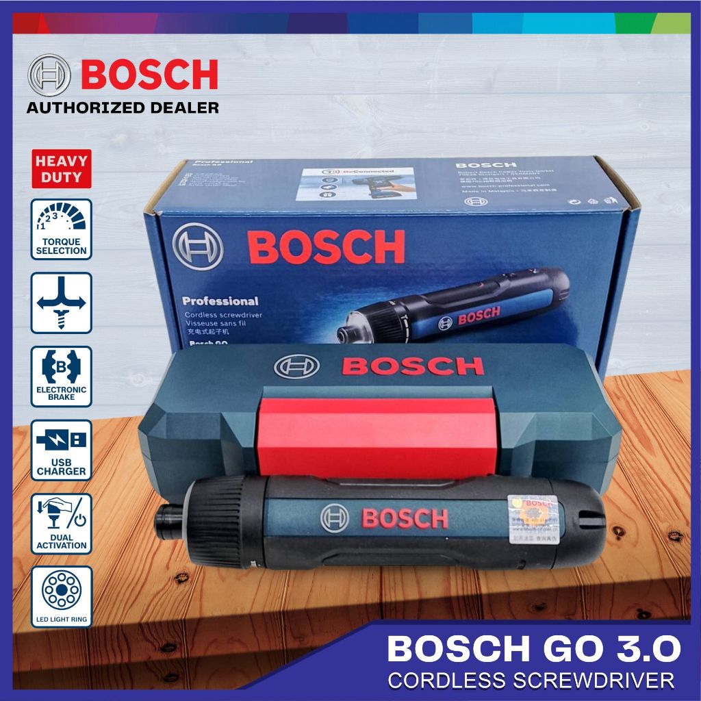 Bosch Screwdriver Cordless GO 3.0 w/ TYPE C Cable, upto 5mm 06019H2280 ...