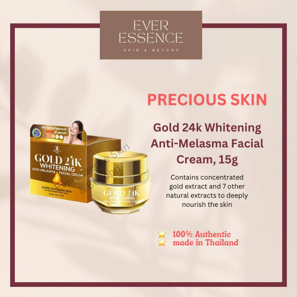 Precious Skin Gold 24K Whitening Anti-Melasma Facial Cream | Shopee ...