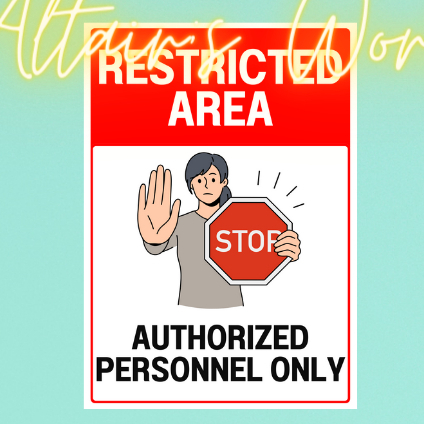 Door Signage authorized personnel only signage Restricted Area ...