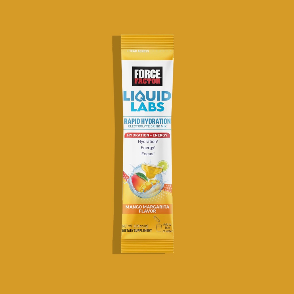FORCE FACTOR Liquid Labs Electrolytes Powder, Hydration Packets to Make ...