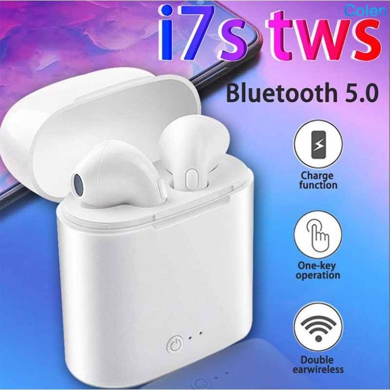 Bluetooth Earbuds i7 TWS True Wireless Earphones with Mic Stereo Sound ...
