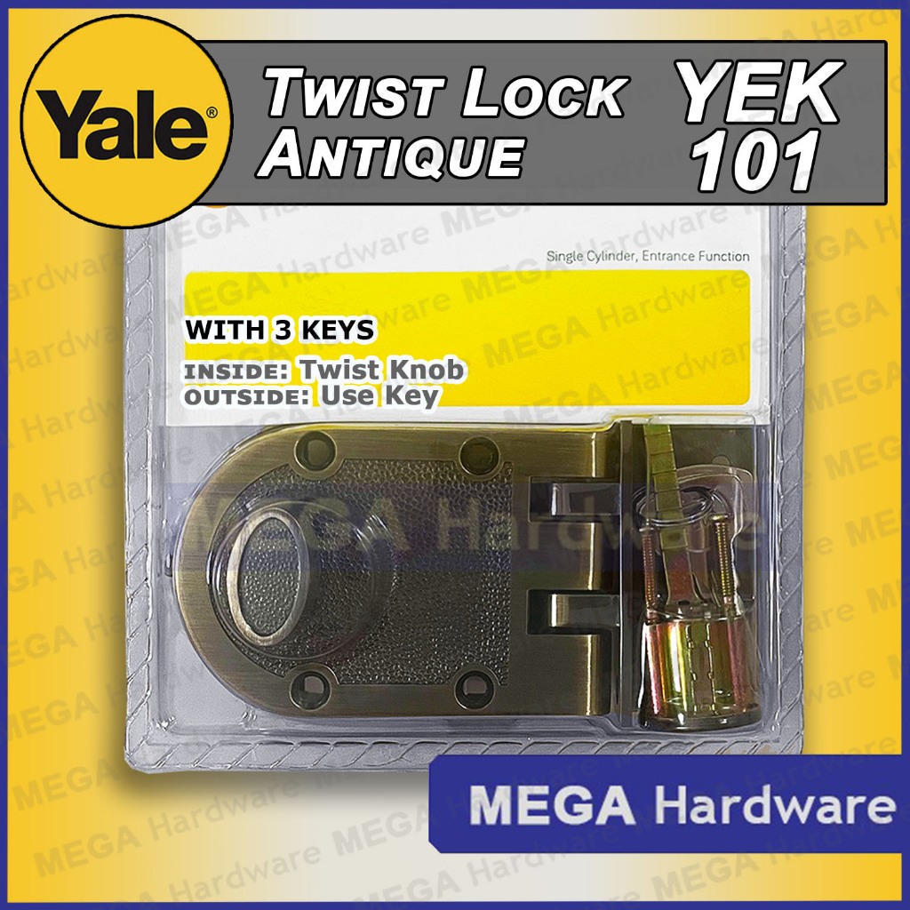 MAXILOCK Sliding Door Lock / Rim Lock - Single or Double (deadlock) FIREFLY HERKS | Shopee ...