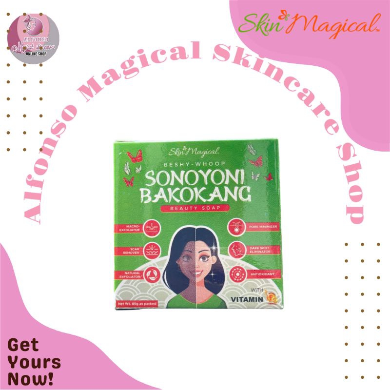 SKIN MAGICAL SONOYONI BAKOKANG SOAP Scar Remover Whitening with Vitamin ...