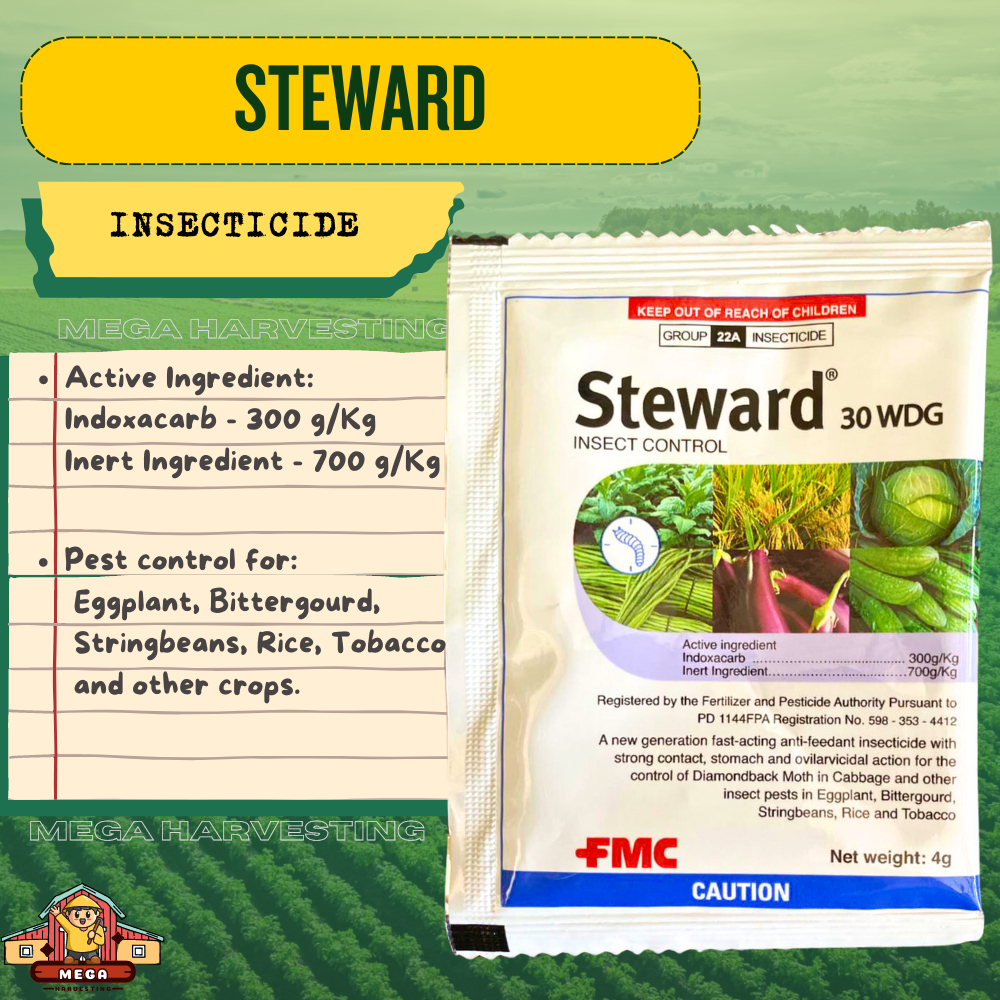 Steward 30 WDG Insecticide / Insect Control - FMC | Mega Harvesting ...